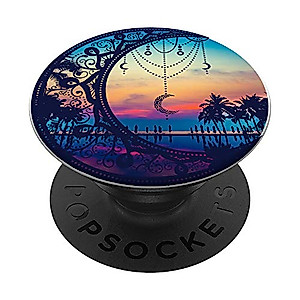Astrology Pagan Wicca Witch Gift Dreamcatcher Crystals Moon PopSockets PopGrip: Swappable Grip for Phones & Tablets