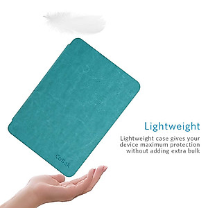 CoBak Kindle Paperwhite Case - All New PU Leather Smart Cover with Auto Sleep Wake Feature for Kindle Paperwhite 10th Generation 2018 Released, Sky Blue