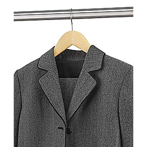 Whitmor Natural Grade Wood Suit Hangers, Set of 36