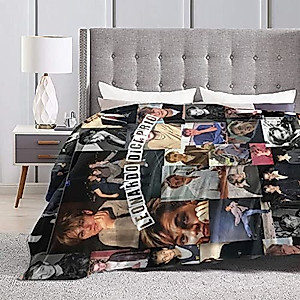 LEBEE Leonardo Dicaprio Fleece Blanket Ultra-Soft Bed Blankets Flannel Throw Blanket Quilt Outdoor Travel Blanket Picnic Blankets and Home Warm Throws Blanket for Adults/Children Gift 40''x50'' (02)
