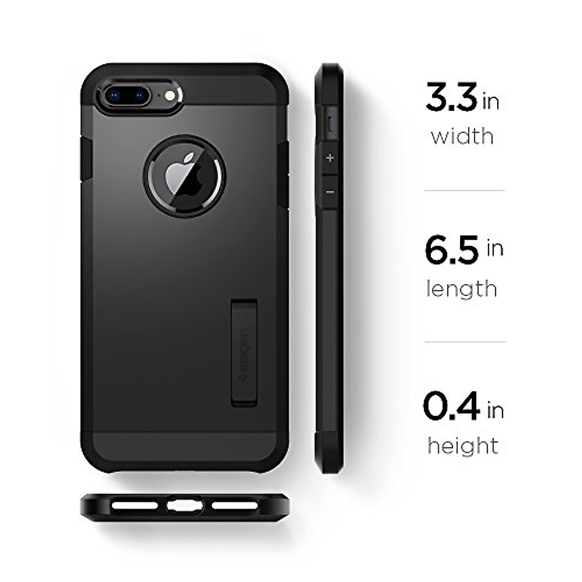 Spigen Tough Armor [2nd Generation] Designed for iPhone 8 Plus Case (2017) / Designed for iPhone 7 Plus Case (2016) - Black