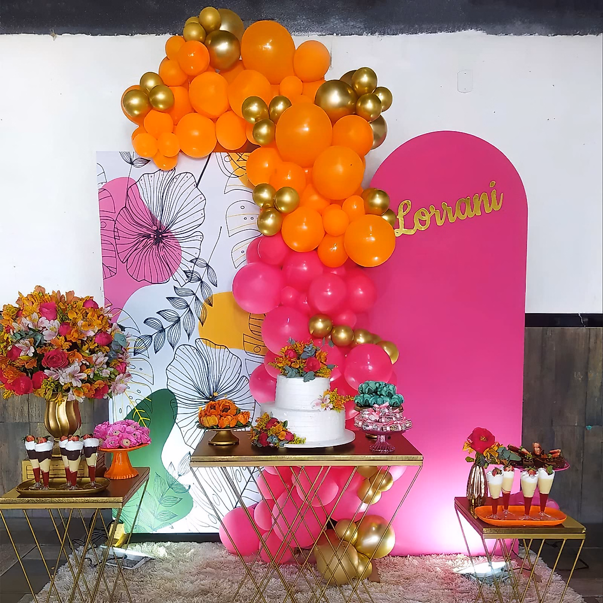 CACOLULU Hot Pink Balloons Garland - 120Pcs 18+12+10+5 Inch Pink balloons Different Sizes as Hawaiian Party Decorations, Pink Balloons Arch Kit as Flamingo Party Decorations, Balloons Pink Party Décor