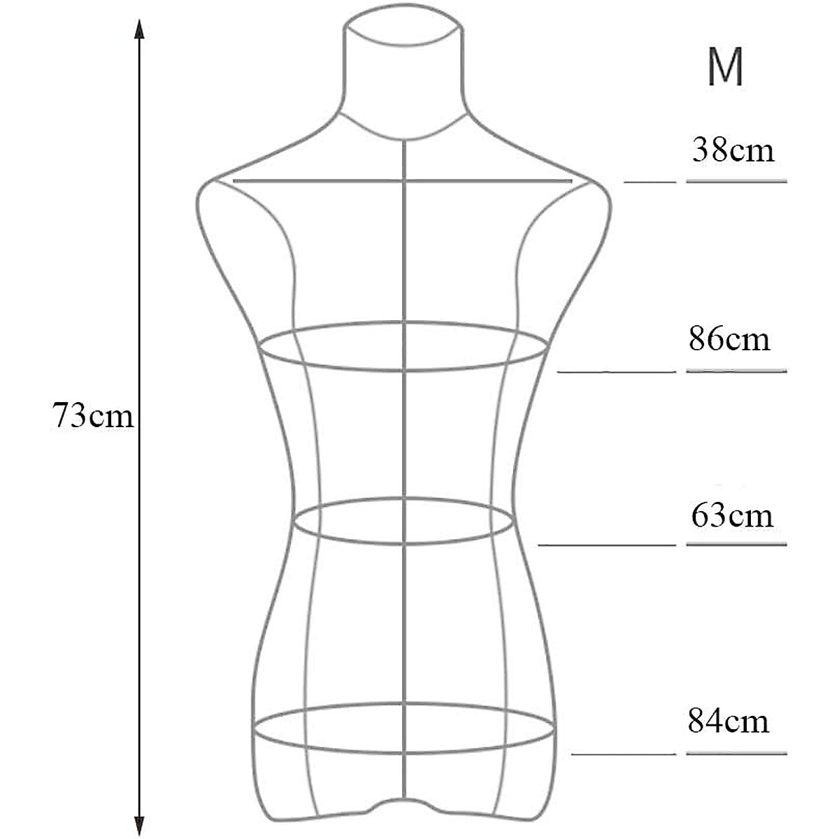 Mannequin Tailors Dummy Dressform Tailors Dummy Clothing Store Mannequins Dummy Model Students Mannequin (Beige B)