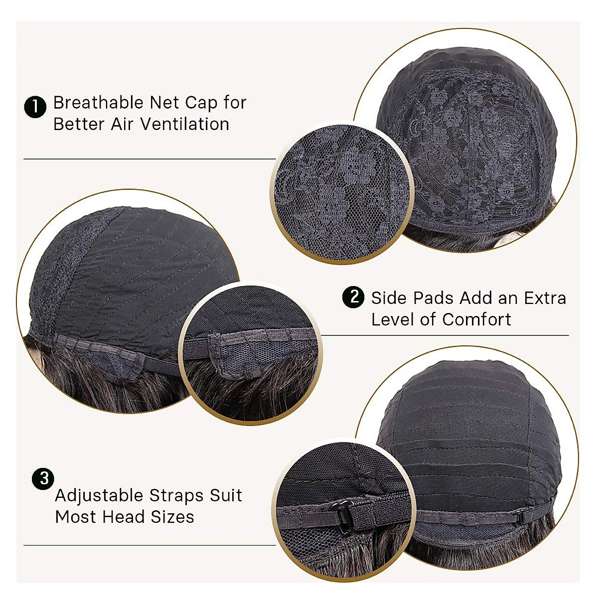 Brazilian Kinky Curly 10 Inch Human Hair Wigs for Black Women - Wear and Go Glueless Short Wig with Natural Color - 100% Human Hair