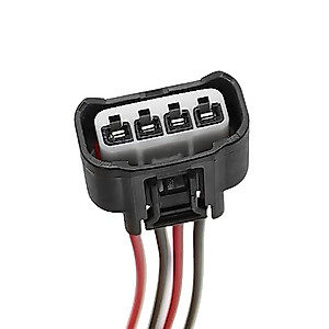 AUCELI 6 Packs Ignition Coil Female Connector Plug Harness Pigtail, 4 Way Ignition Coil Connector Replacement, Replaces Part Number: 90980-11885, Car Accessories, Compatible with Most Vehicles