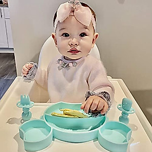 Mia Li Toddler Utensils Set - First Training Self Feed Silicone Baby Utensils - Bpa Free Anti-Choke Baby Spoon and Toddler Fork Utensils Set -100% Food Grade Toddler Spoons and Forks