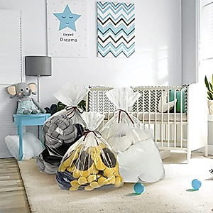 20 Pcs Clear Giant Storage Bag 32 x 48 in 40 x 60 in 4 Mil Extra Large Clear Plastic Storage Bag Jumbo Plastic Moving Bags for Dustproof Moistureproof Luggage Suitcase Comforter Chair Bike Furniture