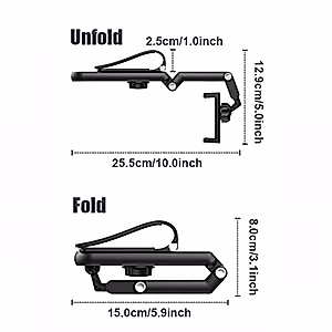 qumHmup Car Phone Holder Mount,360°Rotatable Retractable Car Phone Holder,Multifunctional Adjustable Mount Cell Phone Holder for Car,Universal Phone Holder for Mobile Phones