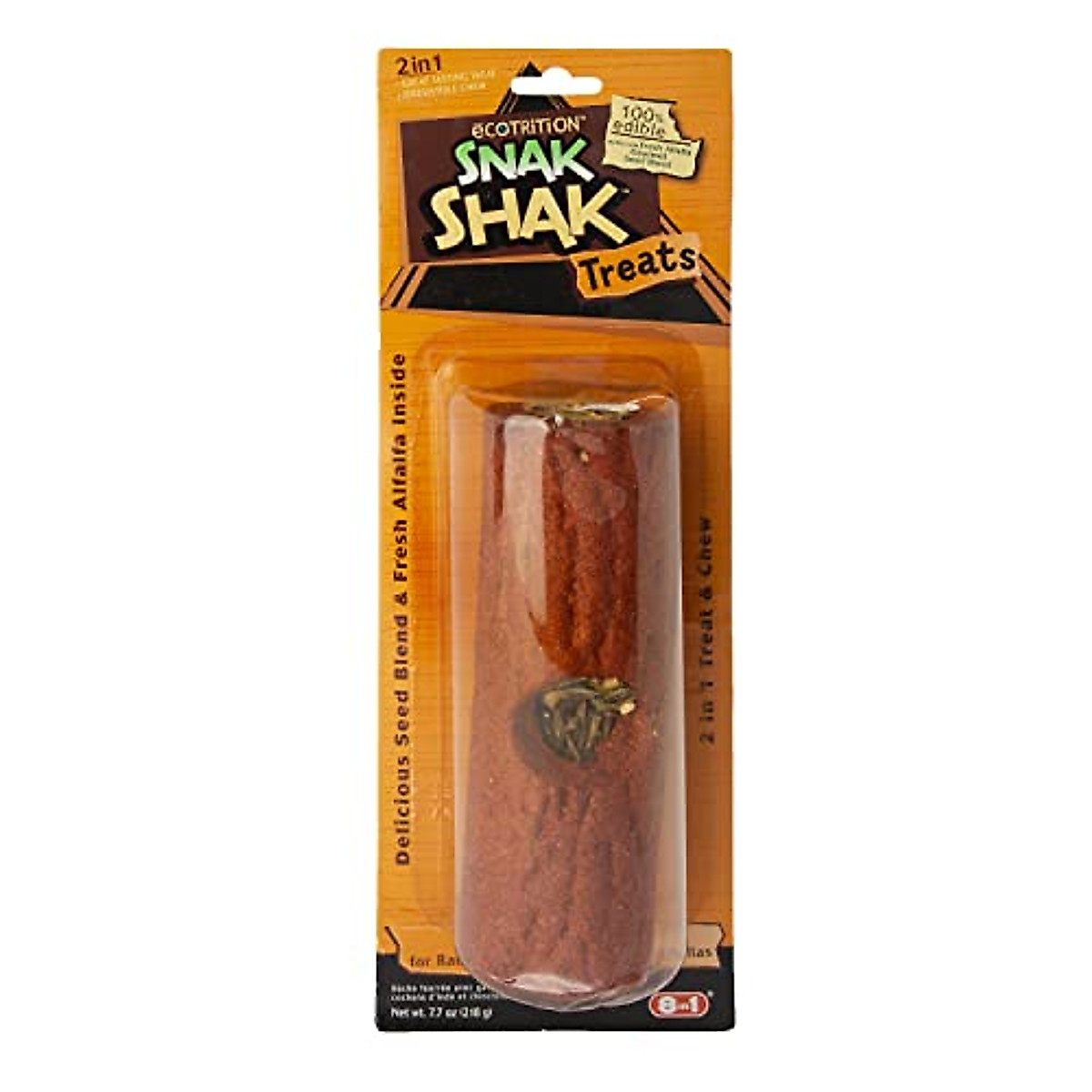 Ecotrition Snak Shak Treat Stuffer For Rabbits, Guinea Pigs And Chinchillas, Chewable