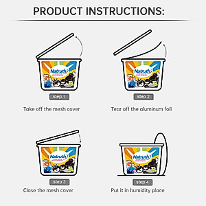 NATRUTH Moisture Absorbers with Activated Charcoal,800ml(6-Pack)*12.5 OZ Portable Closet Dehumidifier, Odor Eliminator Absorber Bucket,Humidity Absorber,Dehumidifier for Bathrooms, Kitchen & Boats