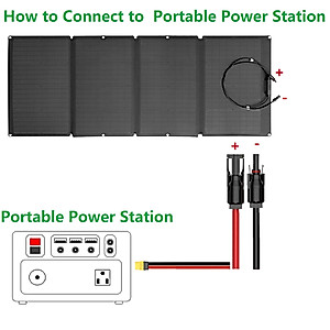 SolarEnz Solar ChargeCable Solar Connector to XT60 Adapter Connector Connect Solar Panel for Lipo Battery Pack EFDELTA Portable Power Station River 600 and Solar Generator 3.2M/10Ft