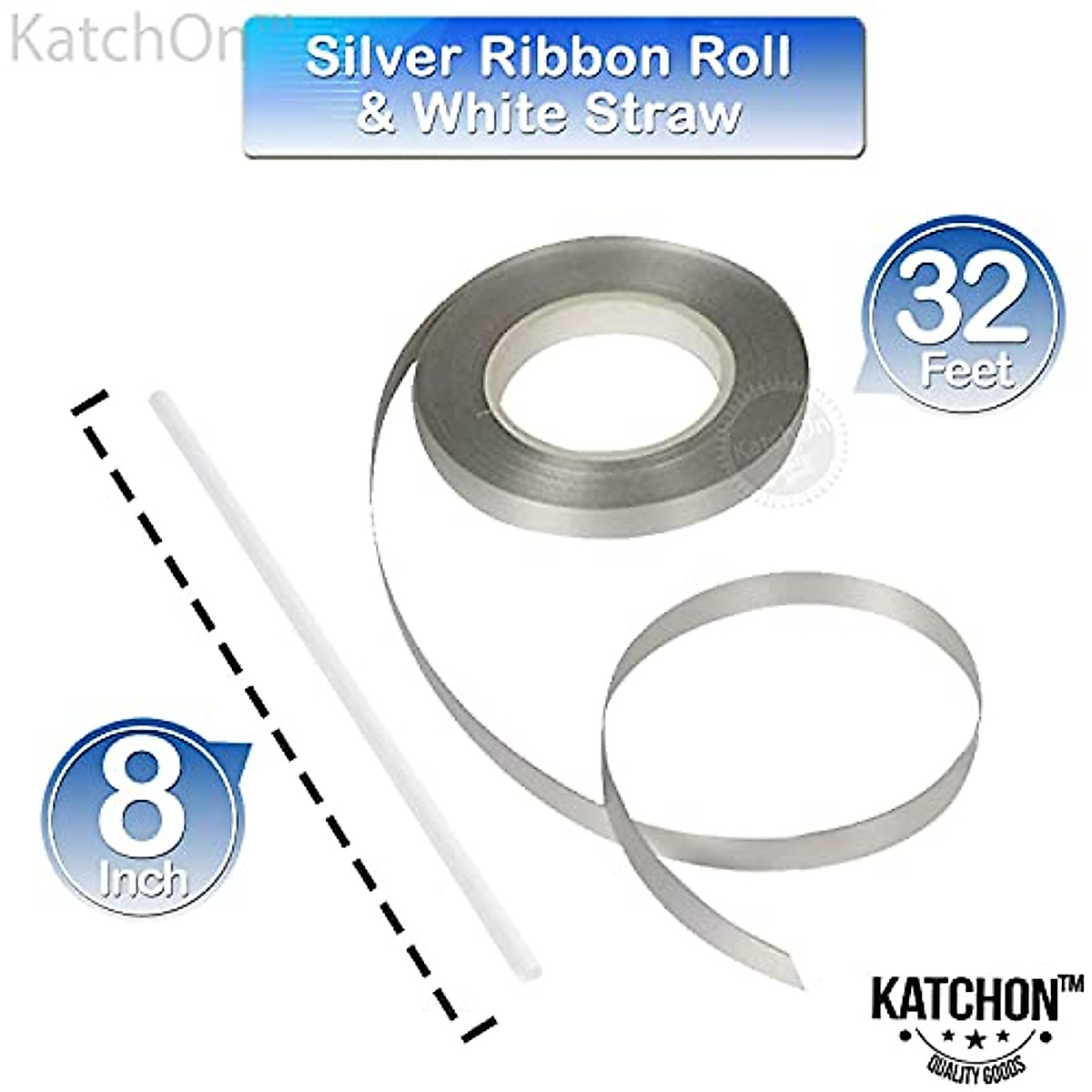 Big, Silver One Balloon for First Birthday - 20 Inch | One Birthday Balloon for Winter Onederland 1st Birthday Girl Decorations | One Silver Balloon, One Mylar Balloon | One Balloons for 1st Birthday