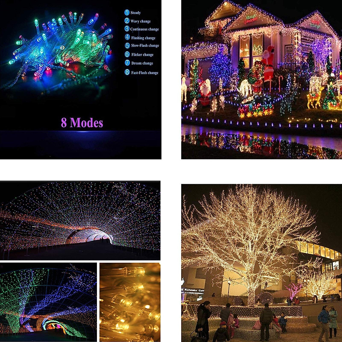 LIUPENGWEI 24V Low Voltage Fairy Lights, 10M 100LED Waterproof String Lights Long LED Outdoor Garden Lights Christmas Lights Lighting 8 Operation Modes For Patio Party Wedding Yard Trees Home garden G