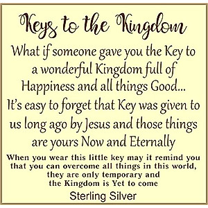 Keys to the Kingdom Earrings Sterling Silver - Gift Boxed with Story Card - Made in USA