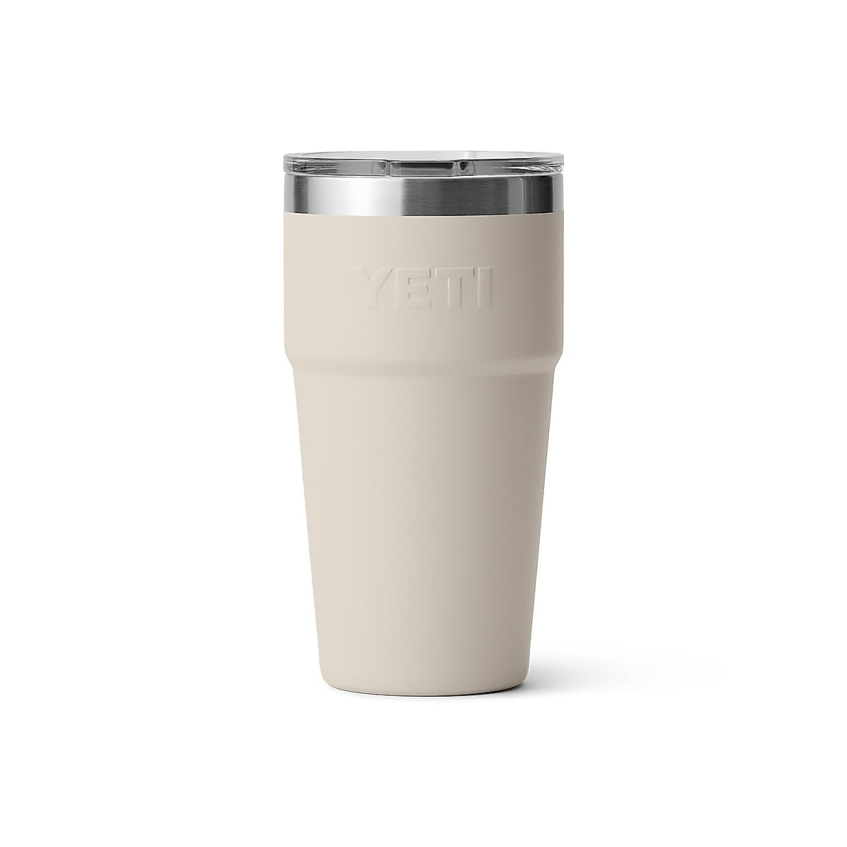 YETI Rambler 20 oz Stackable Tumbler, Stainless Steel, Vacuum Insulated with MagSlider Lid, Cape Taupe