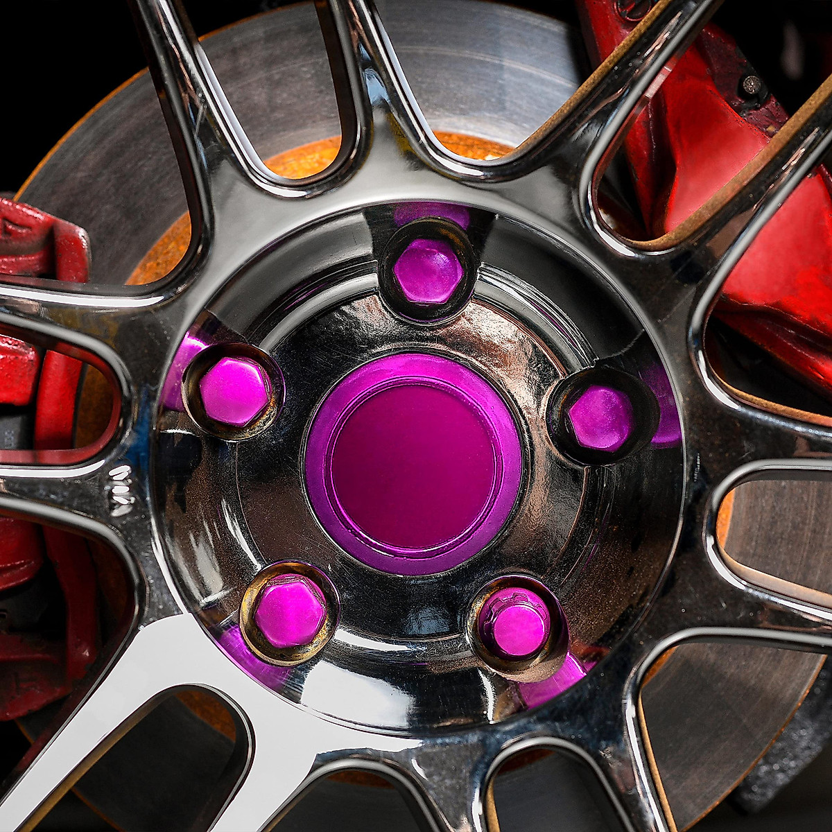 Dorman 713-375J Purple Acorn Wheel Nut Lock Set Compatible with Select Models, 20 Pack