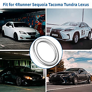 AOIT 10 Pcs Aluminum Transmission Fluid Drain Plug Crush Washer Seal Fits for Toyota Prius Corolla Tacoma Camry, Replacement for The Part# 90430-18008, Used for Change Transmission Fluid