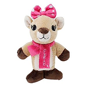 Dan Dee Rudolph The Red-Nosed Reindeer | 4-Piece Ball, Rope, and Two Squeaker Toy Bundle | Officially Licensed Holiday Pet Gift Sets |Clarice, Pink