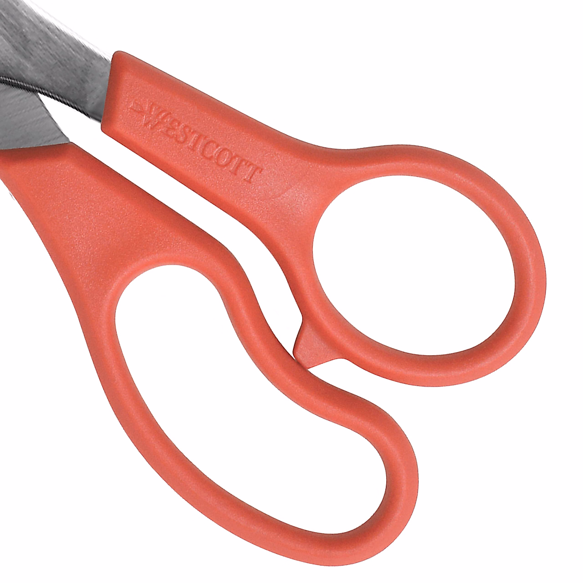 Westcott 8" All Purpose Value Stainless Steel Straight Scissors, Red