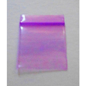 Small Poly Zipper Bags (1"x1") Colorful Micro Pouches, Mini Plastic Baggies, Thick Durable 2mil, Designer Rave Party Pouches (1010) Tiny Ziplock Dime Bag (100, Purple)