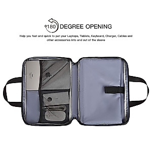 17-17.3 Inch Laptop Bag, Men Women TSA Briefcase with Organizer for HP Envy 17 17t/Pavilion 17, Dell Inspiron 17/G3 G7 17.3, Ideapad 330 L340 17.3, Acer Aspire 17.3, ROG MSI GS75 17.3 Case, Gray