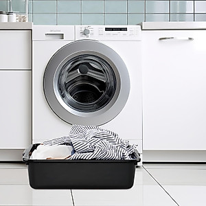 Saedy 5 Pack Small Commercial Bus Box, 8L Food Service Bus Tub Plastic Wash Basin