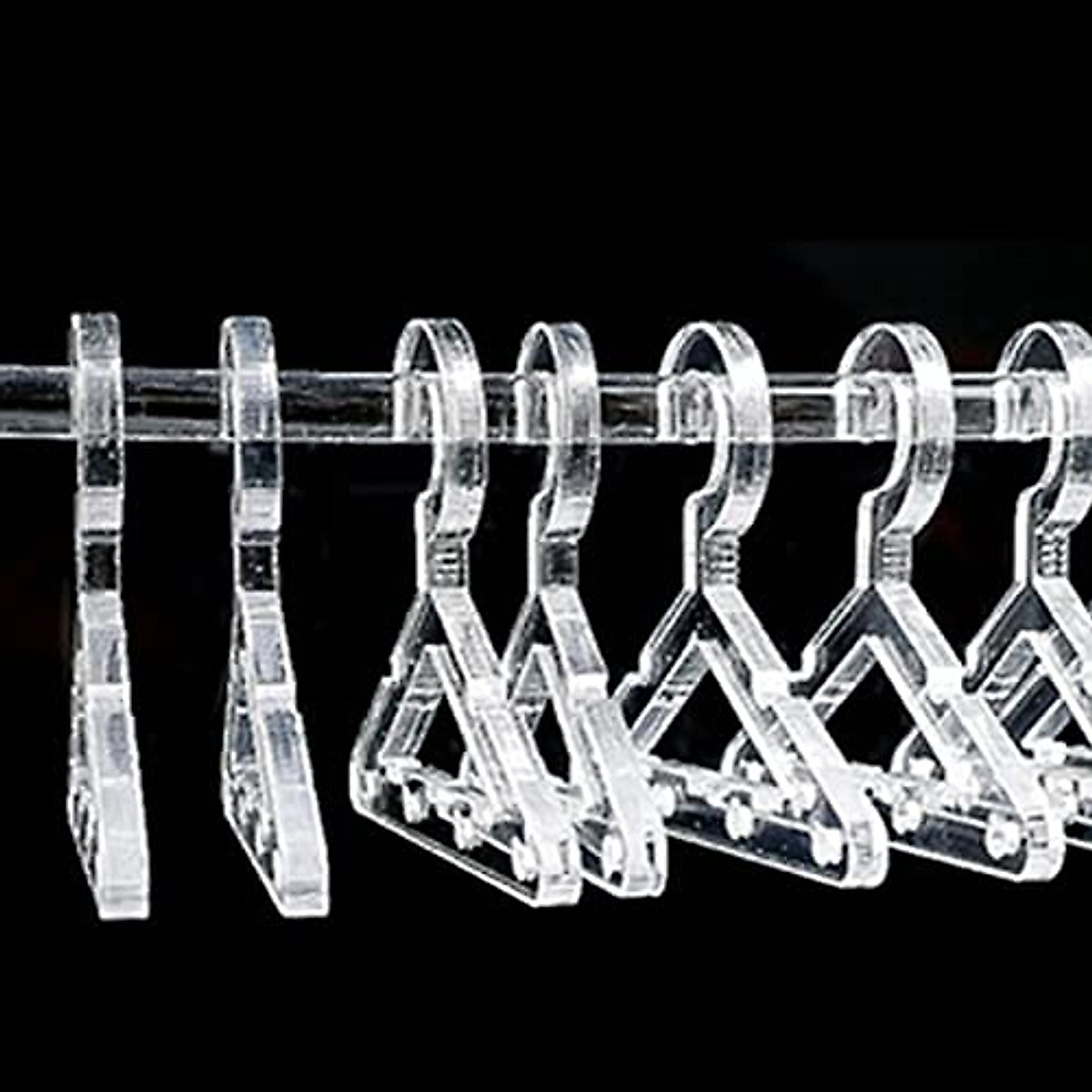 UGPLM Earring Hanger Earring Holder Stand Photography Display Props Coat Hanger Earring Rack Earring Organizer for Desktop Closet Vanity Table, Clear