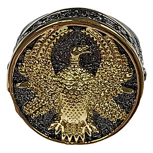 costumebase DUNE RING Duke Leto Atreides Signet Prop Replica Ducal STAINLESS STEEL (US Sz 9)