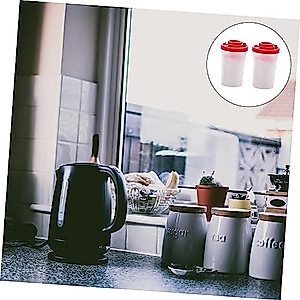 Container 2pcs Shaker Sugar Jars Plastic Bottle Empty Bottles Mini Containers Mini Plastic Containers Clear Container Mini Seasoning Cans Outdoor Seasoning Jars Cellars