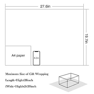 Homeral Christmas Wrapping Paper Sheet-27.6 x 19.7 inches 12 Sheets 6 Designs Kraft Paper with Christmas Tree,Reindeer,Santa,Snowman for Christmas Winter Kids Adults Celebrating