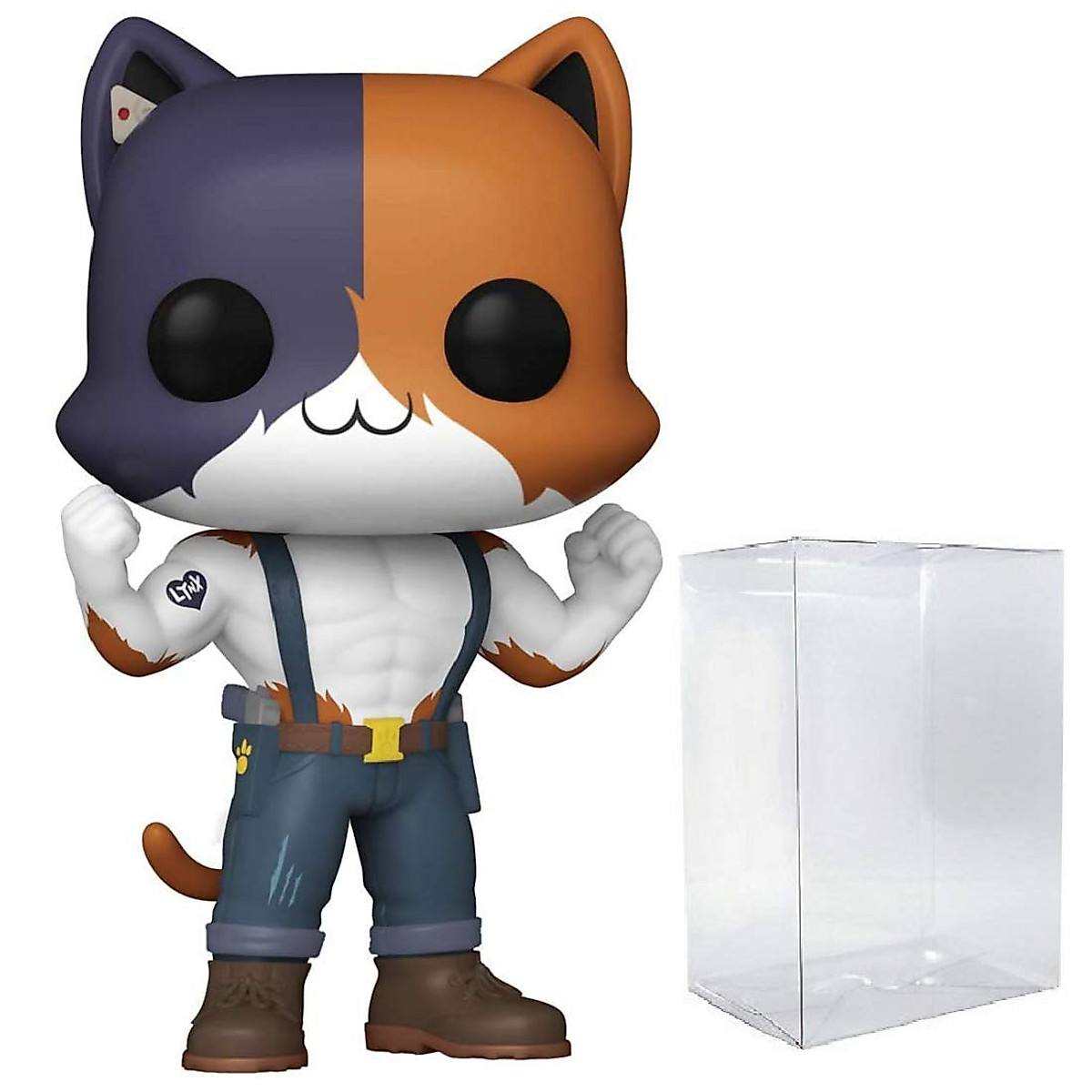 Funko Pop! Games: Fortnite - Meowscles (Bundled with Pop Box Protector Case)