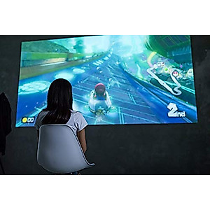 Fugetek LED Video Projector, Home Office, Outdoor Movie Night, 2500 Lumen, 120" Viewing, Supports 1080p, Dual HDMI / USB Inputs, VGA, AV, Works with Fire Tv, Roku, PS4, Xbox