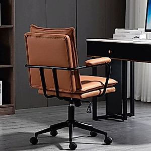MayNuo Office Chair Gaming Chair Computer Chair Home Computer Chair Student Dormitory Study Chair Back Comfortable Sedentary Office Chair Desk/Black-Soul Eater1