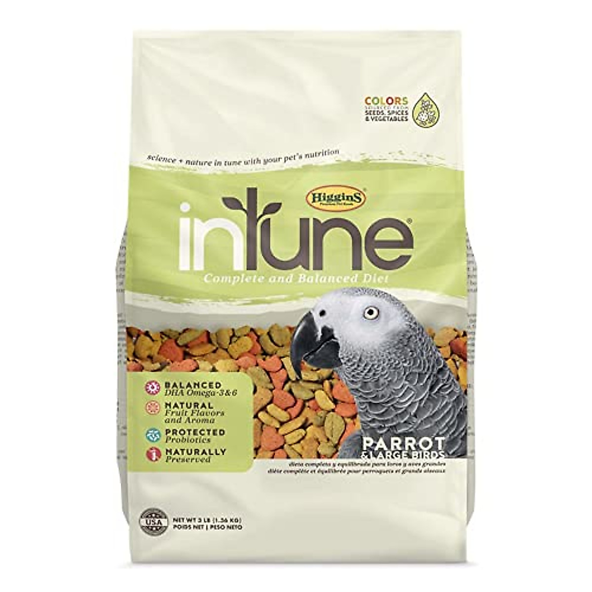 Higgins 466253 Intune Parrot 3 lbs