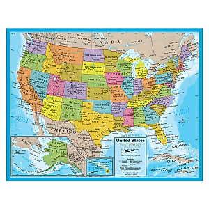 Waypoint Geographic 2-in-1 United States and World Notebook Map, Interactive Notebook Maps for Learning Geography and Social Studies, Engaging Learning Resources for Kids, 8.5” x 11”