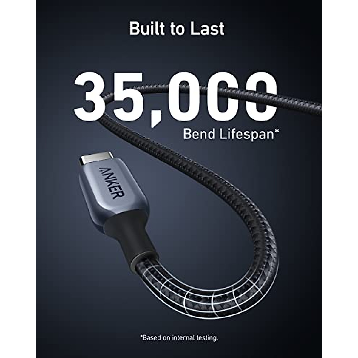 Anker 765 USB C to USB C Cable (240W 6ft Nylon), USB 2.0 Fast Charging USB C Cable for iPhone 15/15Pro/15Plus/ 15ProMax, MacBook Pro 2021, iPad Pro, iPad Air 4th, Samsung Galaxy S23+/S23 Ultra