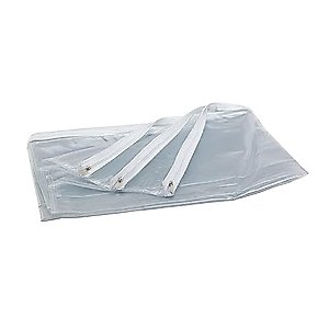Soro Essentials- Durable Clear Plastic Cover for 20 Tier Commercial Kitchen Bun Pan Sheet Rack – 28” x 23” x 61” Heavy Duty Plastic Sheet Pan Rack Cover with Zippers