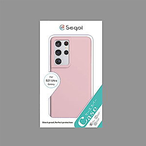 E Segoi Samsung Galaxy S21 Ultra Case, Liquid Silicone Gel Rubber Shockproof Case Soft Microfiber Cloth Lining Cushion Compatible with Galaxy S21 Ultra 5G 6.8 inch (Pink Sand)