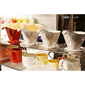 ZERO JAPAN Ceramic Coffee Dripper for #2 or #4 paper filter - Drip Cone Brewer - White