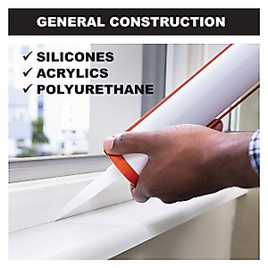 Albion Engineering Company B1 B-Line Manual Skeleton Cartridge Caulking Gun, No Drip, 1/10 Gallon (10oz), 7:1 Drive