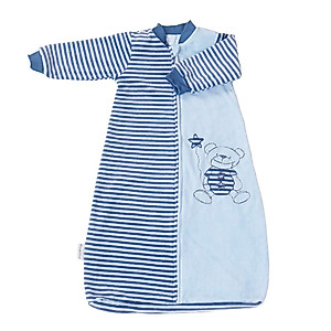 Toddler Sleeping Sack Long Sleeve 9-24M Cotton Velvet Tog 2.0 Warm12-18 Months Baby Wearable Blanket Soft Sleeping Bag with Arms 4 Seasons