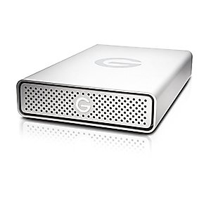 G-Technology 4TB G-DRIVE USB 3.0 Desktop External Hard Drive, Silver - Compact, High-Performance Storage - 0G03594-1