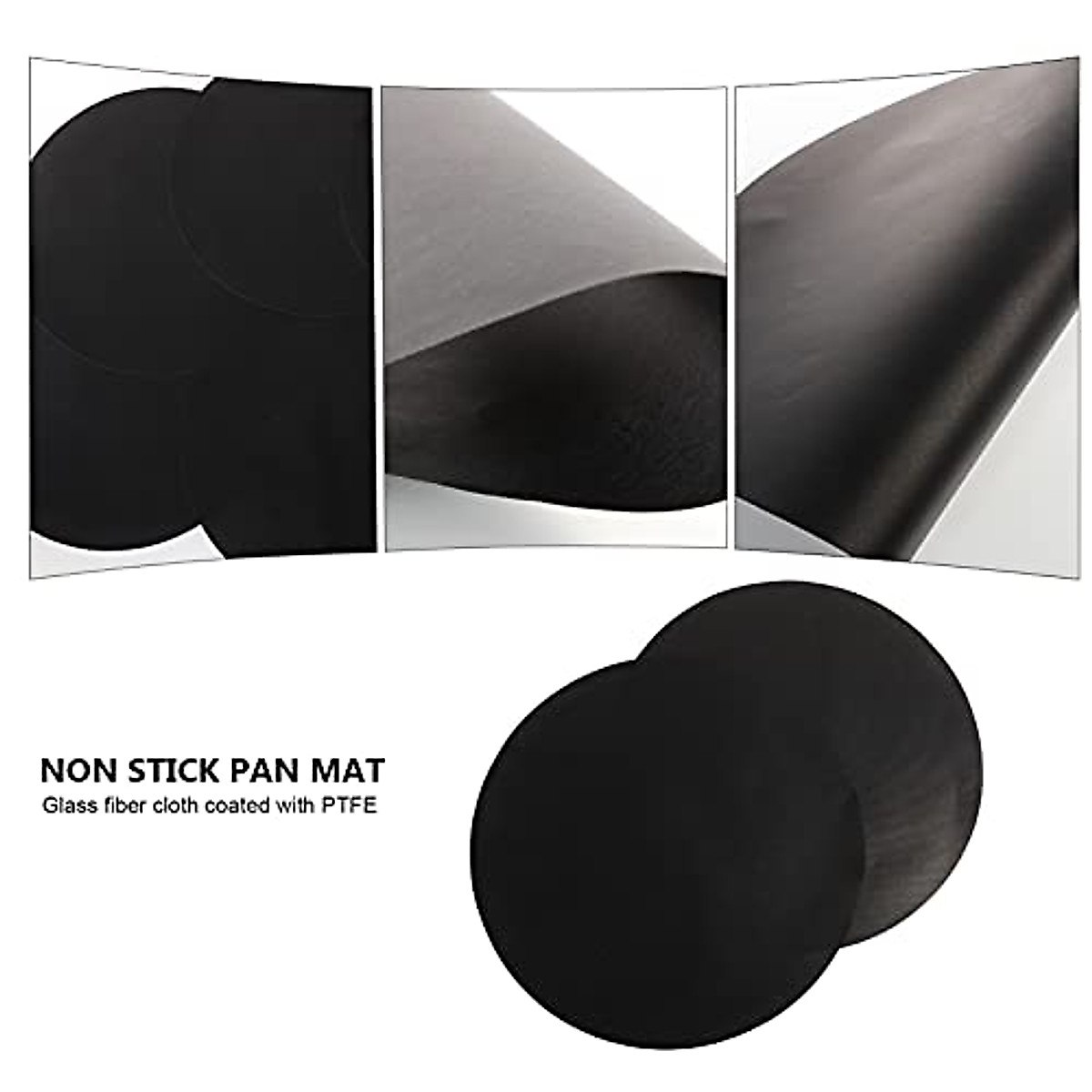 Cabilock Microwave Airfryer 6pcs Air Fryer Oven Liners Non- Stick Air Fryer Oven Mat Toaster Oven Microwave Bottom Mat Pizza Baking Pads for Air Fryers Steaming Cooking Silicone Air Fryer