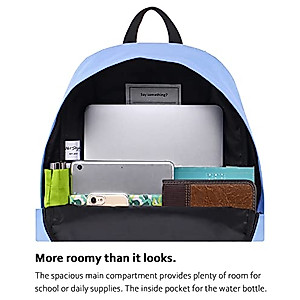 HotStyle SIMPLAY Classic School Backpack Bookbag, LightSkyBlue