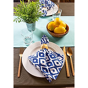 DII Everyday Collection, Fringed Solid Tabletop, Table Runner, 14x72, Aqua