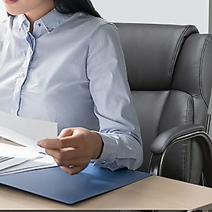 CLATINA Leather Guest Chair with Padded Arm Rest for Reception Meeting Conference and Waiting Room Side Office Home Black