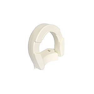 Essential Medical Supply Hinged Toilet Seat Riser for Elongated Toilets, 19.2 x 14 x 3.5 Inch