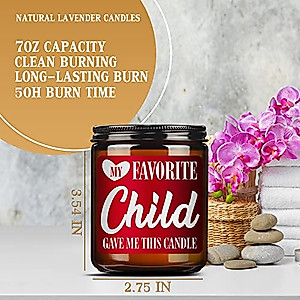 Mothers Day Gifts for Mom, Lavender Scented Jar Candles 7oz, Birthday Gifts for Mom Dad from Daughter Son, Jar Candles Gifts for Women Men, Fathers Day Dad Gifts, Mom and Dad Parent Gifts from Kids