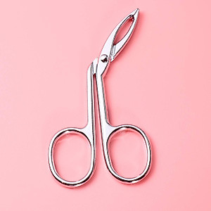Beaupretty Eyebrow Tweezers, Scissors Shaped Eyebrow Slant Tip Tweezers Clip, Eyebrow Clip Tweezers for Lady Girls Women 2 pcs