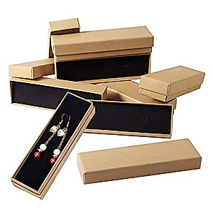 PH PandaHall 20 Pack Jewelry Gift Boxes, Necklace Bracelet Box Rectangle Packing Boxes with Sponge for Selling Pen Jewelry Birthday Christmas Valentines Mother Wedding Engagement 1.6x5.2x1”